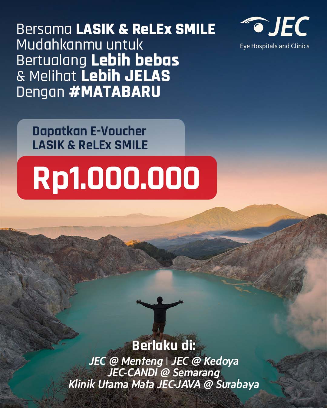 E-Voucher Pra LASIK & ReLEx SMILE - Rumah Sakit Mata JEC